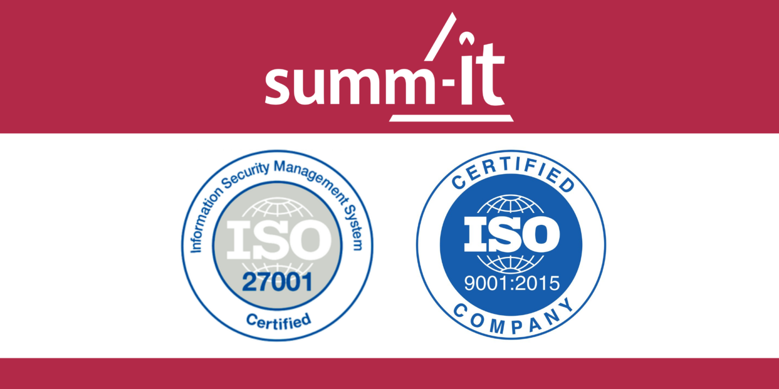 summ-it is now ISO 27001 and ISO 9001 certified - Blog summ-it